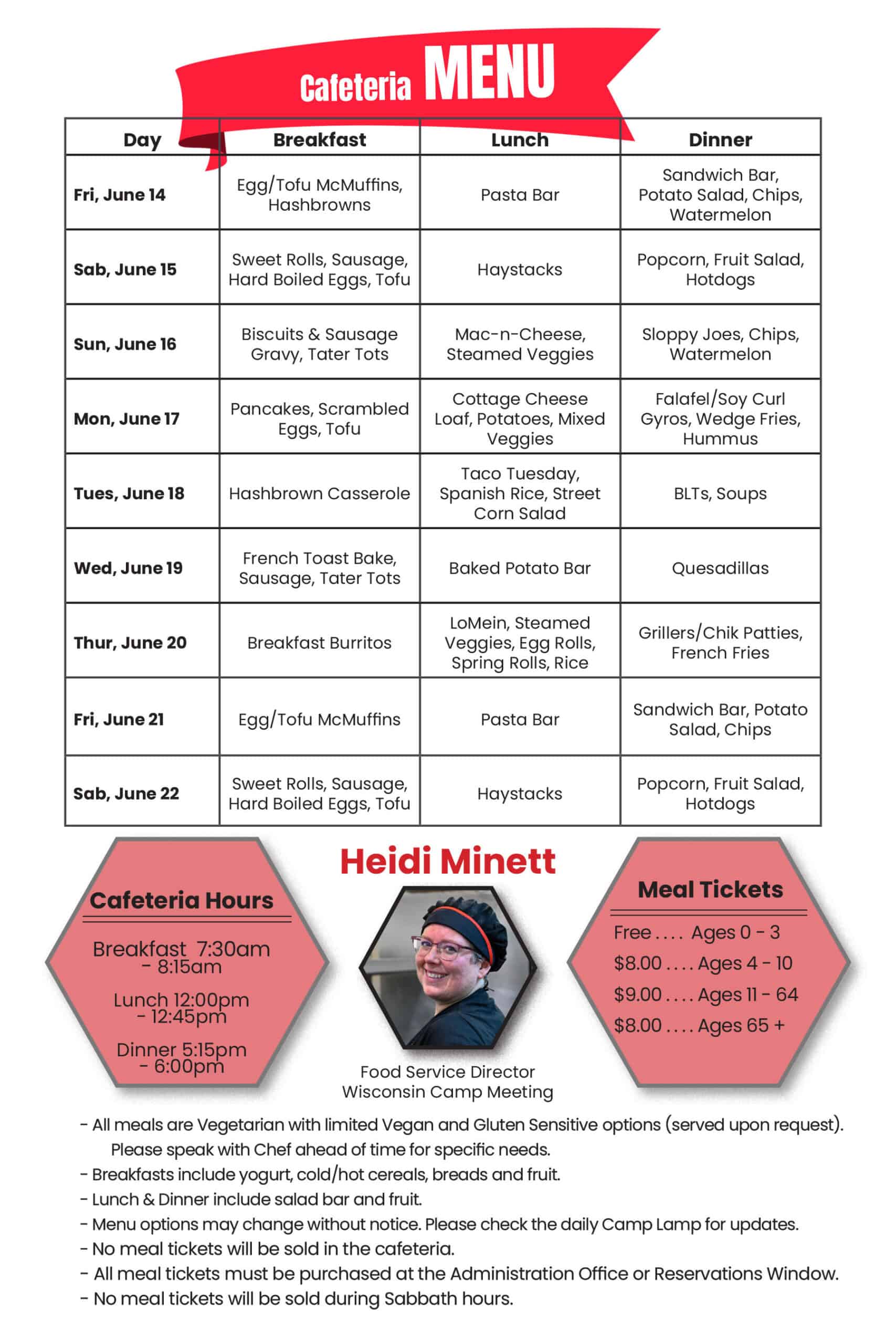 Camp Meeting Menu – Wisconsin Conference of Seventh-day Adventists