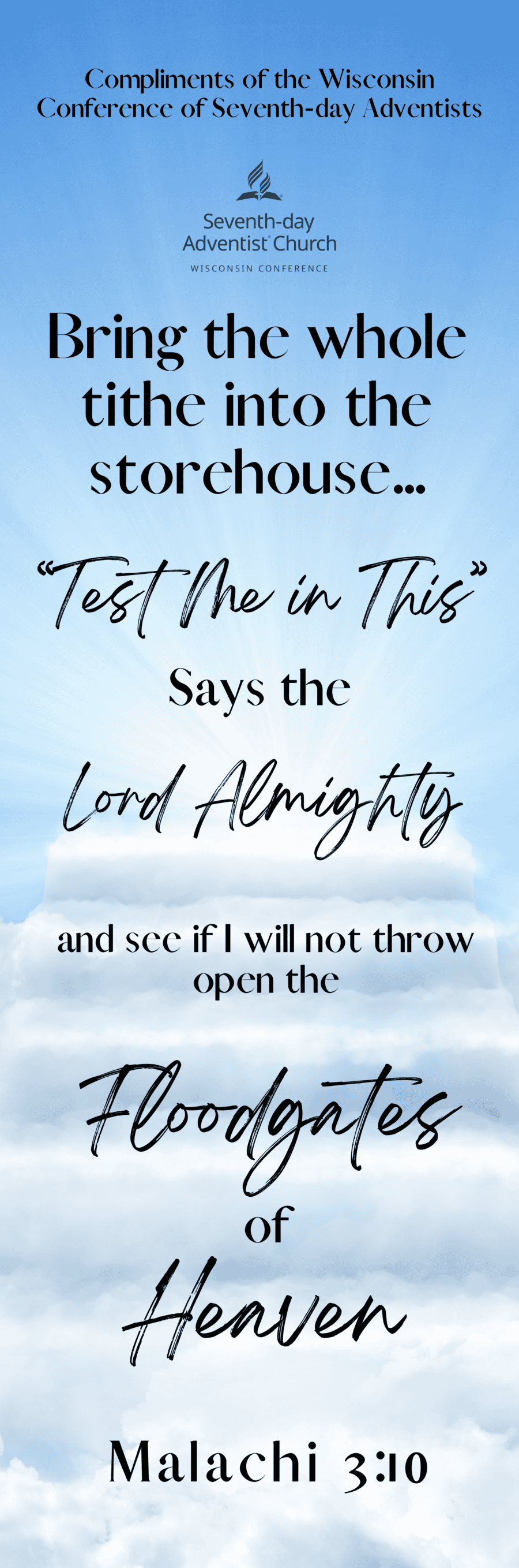 Offering Schedule & Offering Bookmark - Wisconsin Conference of Seventh ...